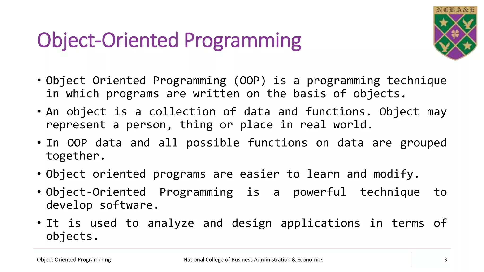 1object Oriented Programmingpptx 4094