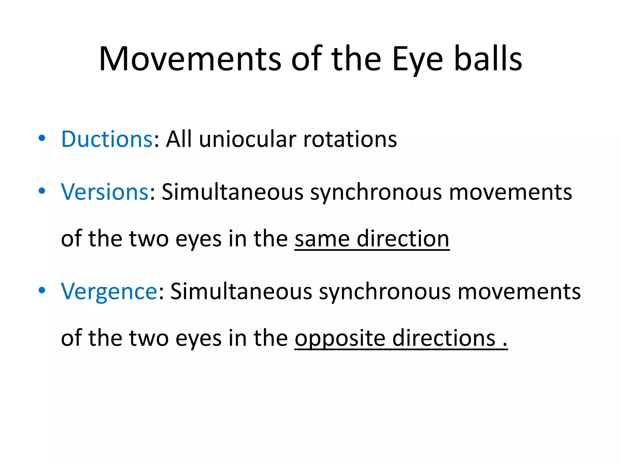 ocular motility an introduction 14.07.16 Prof.K.N. Jha | PDF | Eye and ...