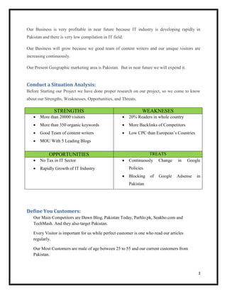 10 elements of good marketing plan final project | PDF