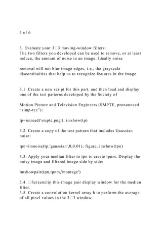 1 of 6 LAB 5 IMAGE FILTERING ECE180 Introduction to.docx