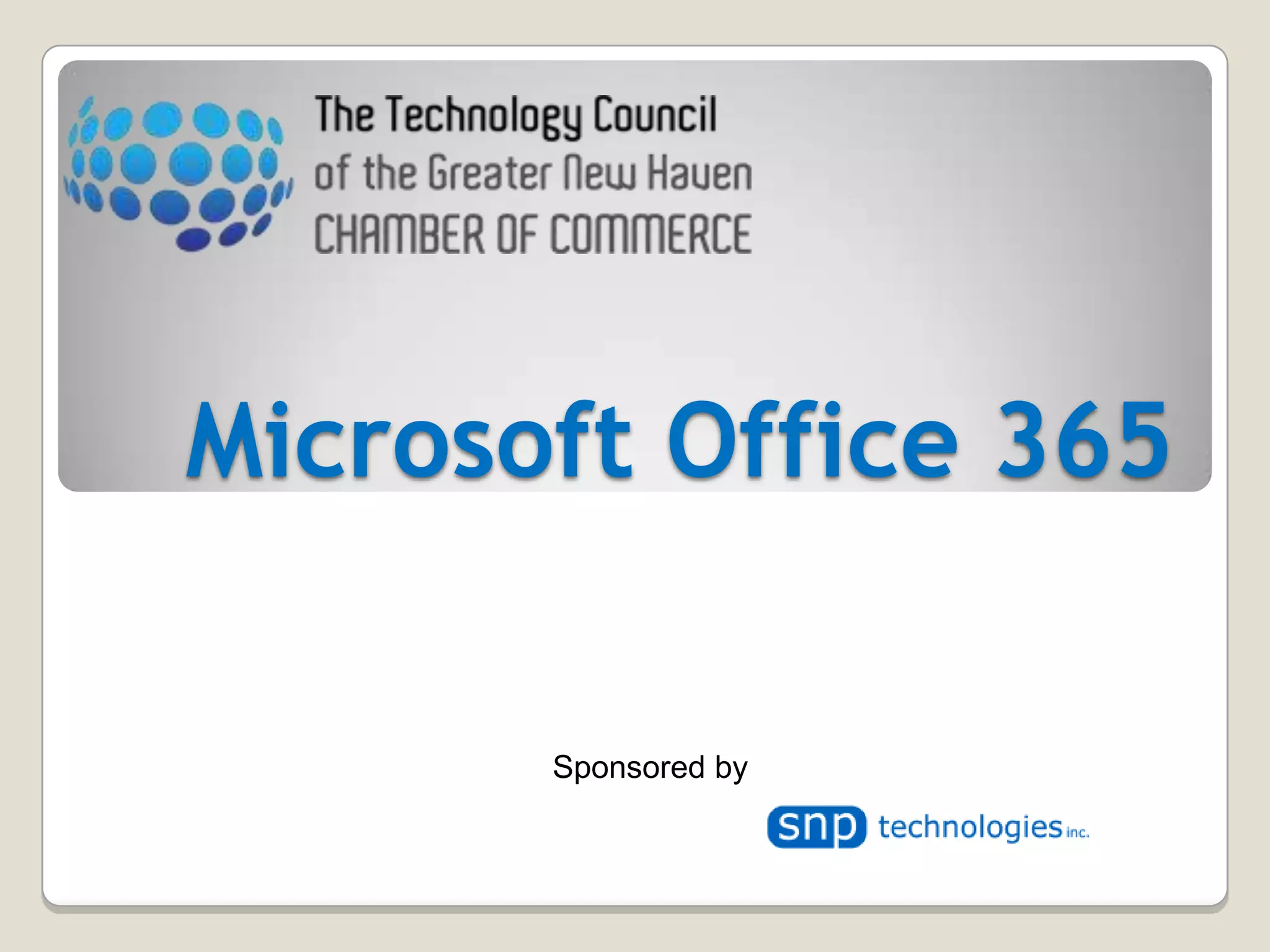 Microsoft Office 365 Presentation | PPSX