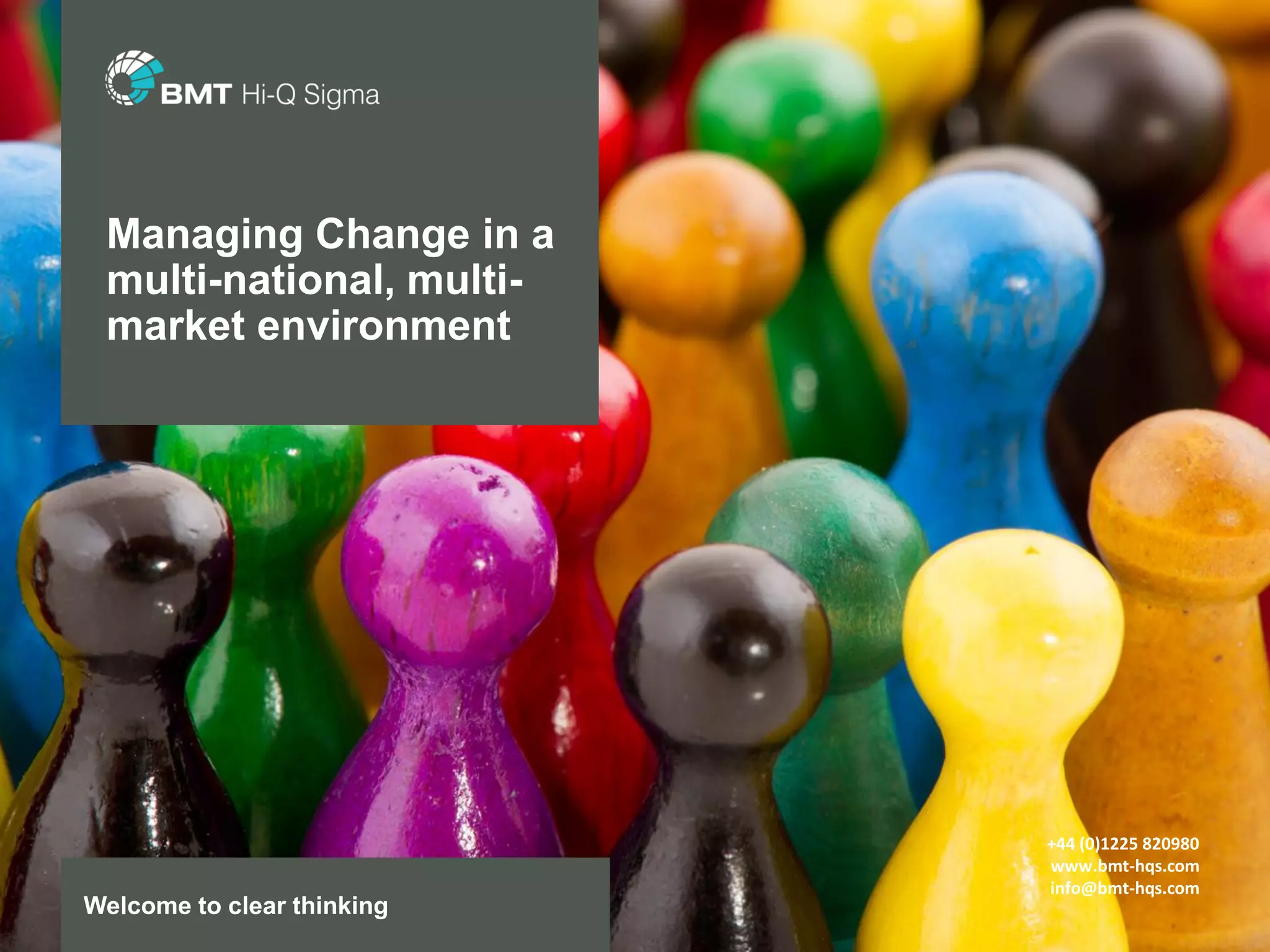 Successful change - good culture and governance matter Conference ...