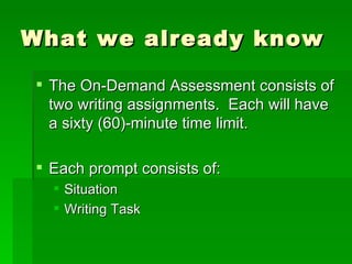 1 on demand writing review | PPT