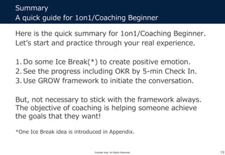 1on1 / Coaching Guide for New Managers | PPT