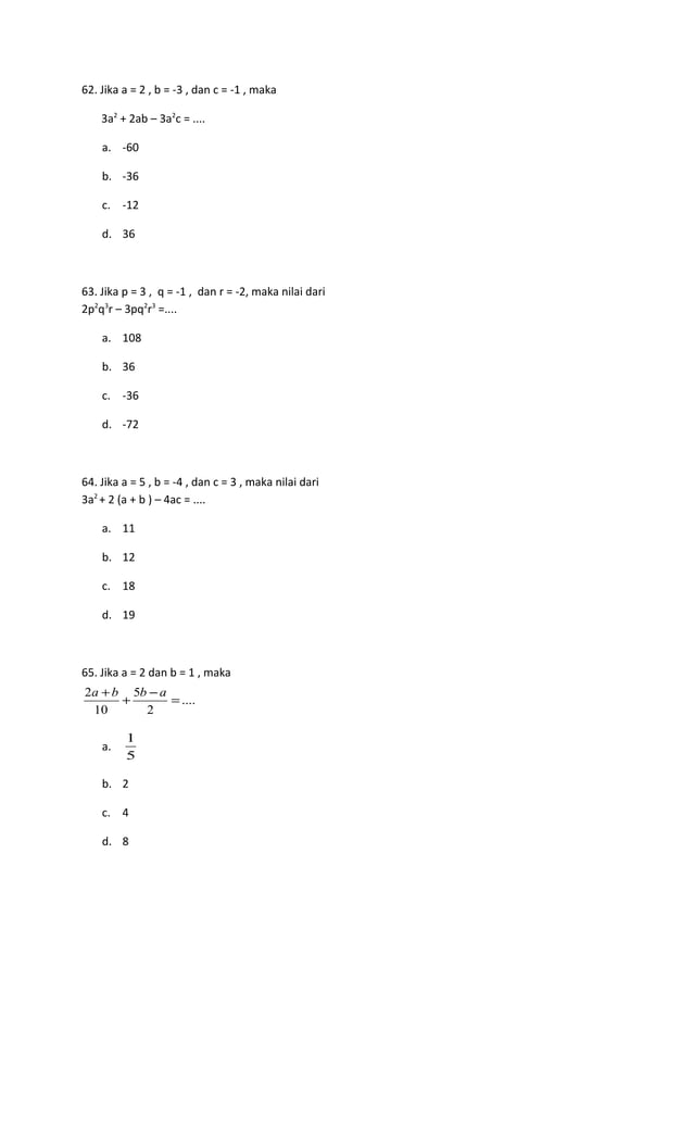 1 operasi bilangan bulat | PDF