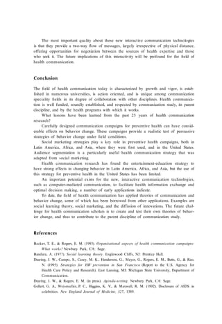 The Field of Health Communication (Up to Date Report).pdf