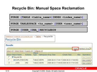 1 Oracle Flashback study related with recyclebin.ppt