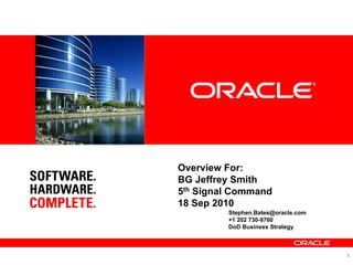 SEB Oracle Overview | PDF