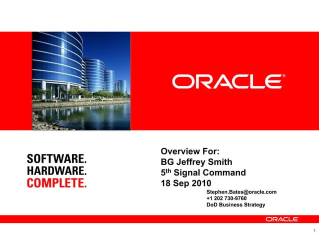 SEB Oracle Overview | PPT