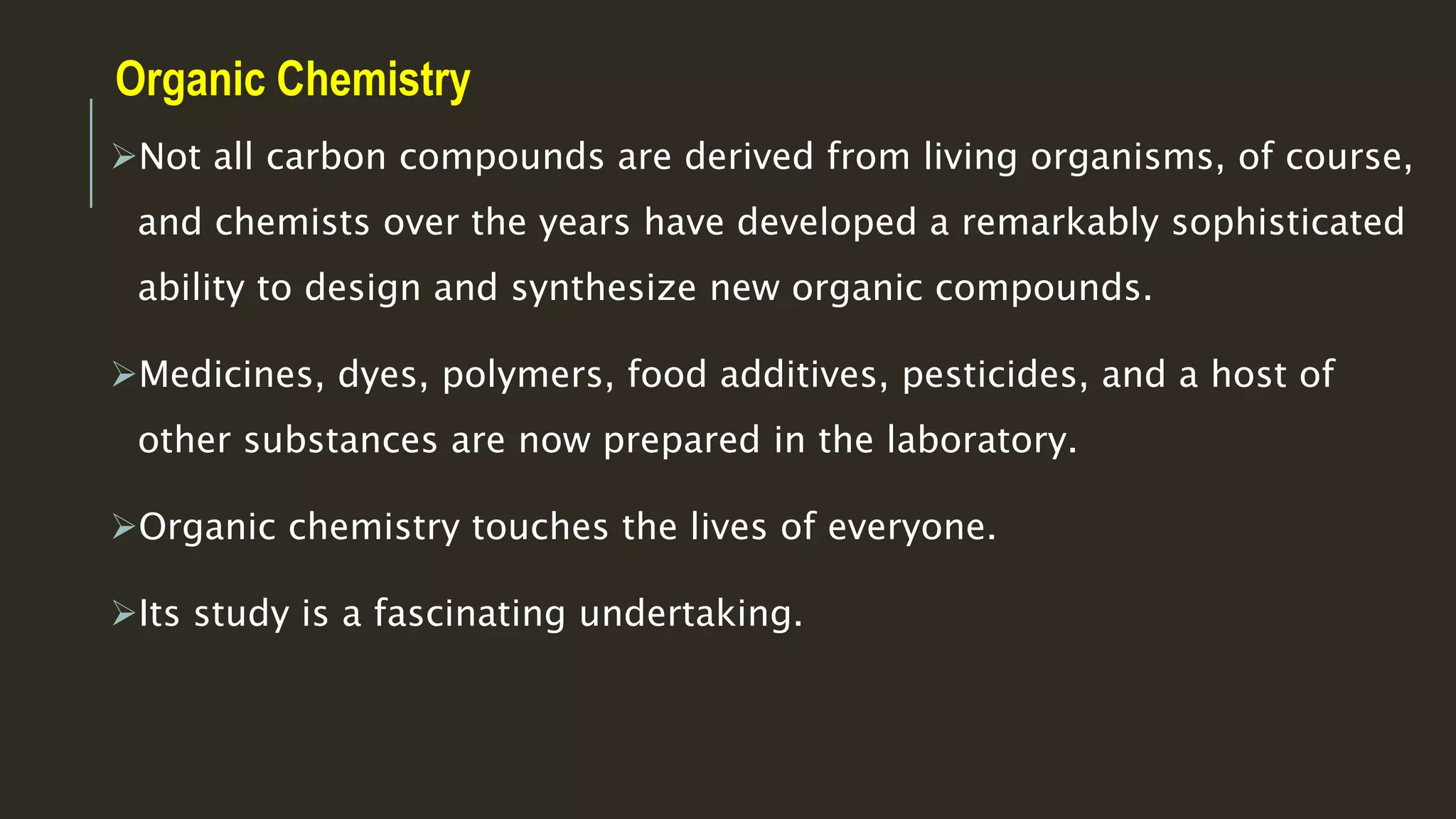 Introduction to organic compounds | PPTX