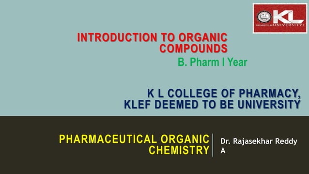Introduction to organic compounds | PPTX
