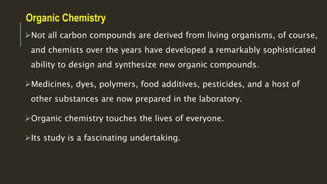 Introduction to organic compounds | PPTX