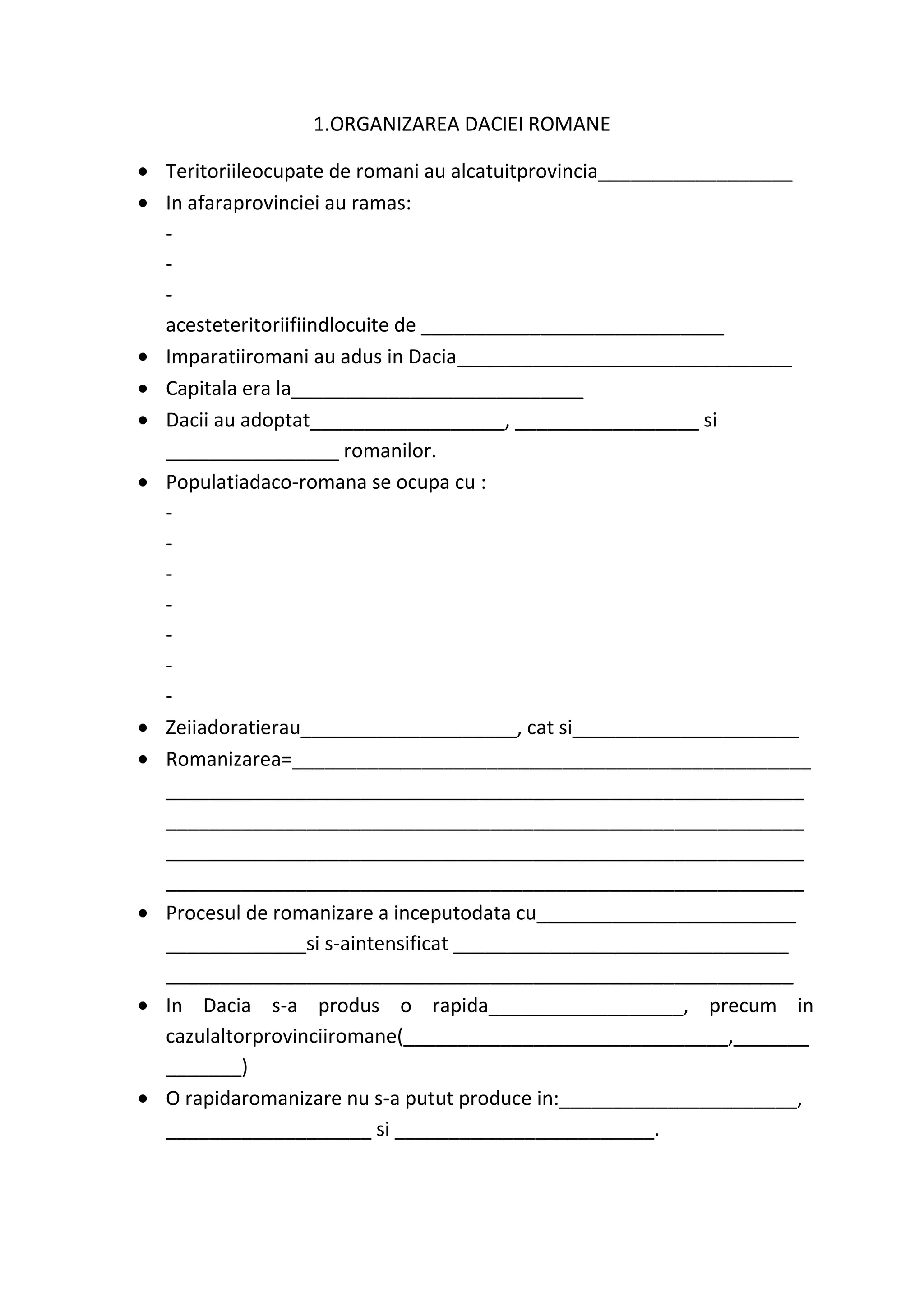 1 organizarea daciei romane | DOCX