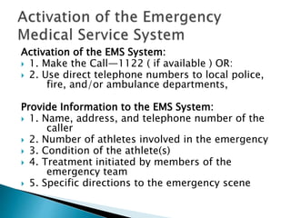 Chapter 1 Organization and Administration of Emergency Care | PPTX