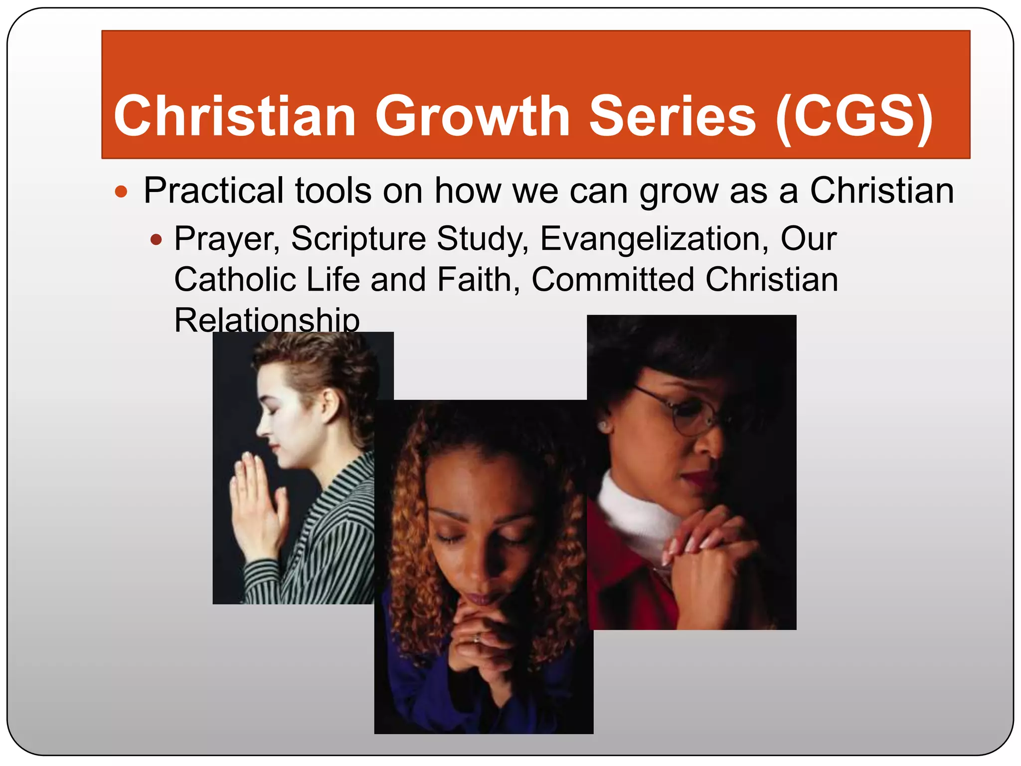 1 orientation christian life series | PPTX