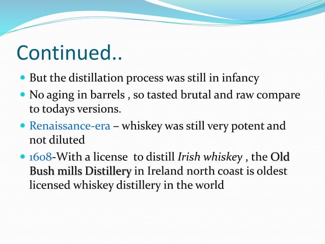 1 origin of whiskey | PPT