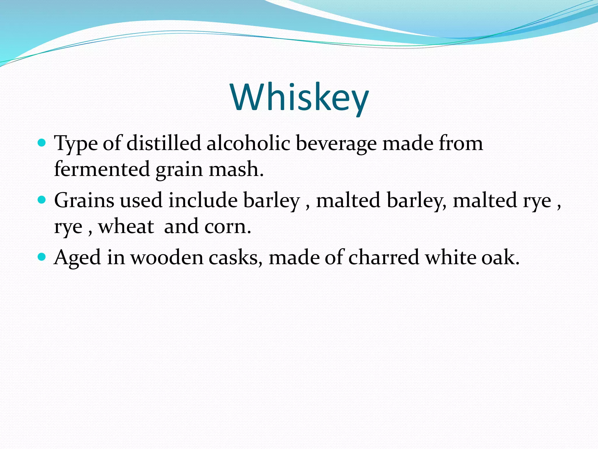 origin of whiskey | PPTX