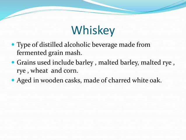 origin of whiskey | PPTX