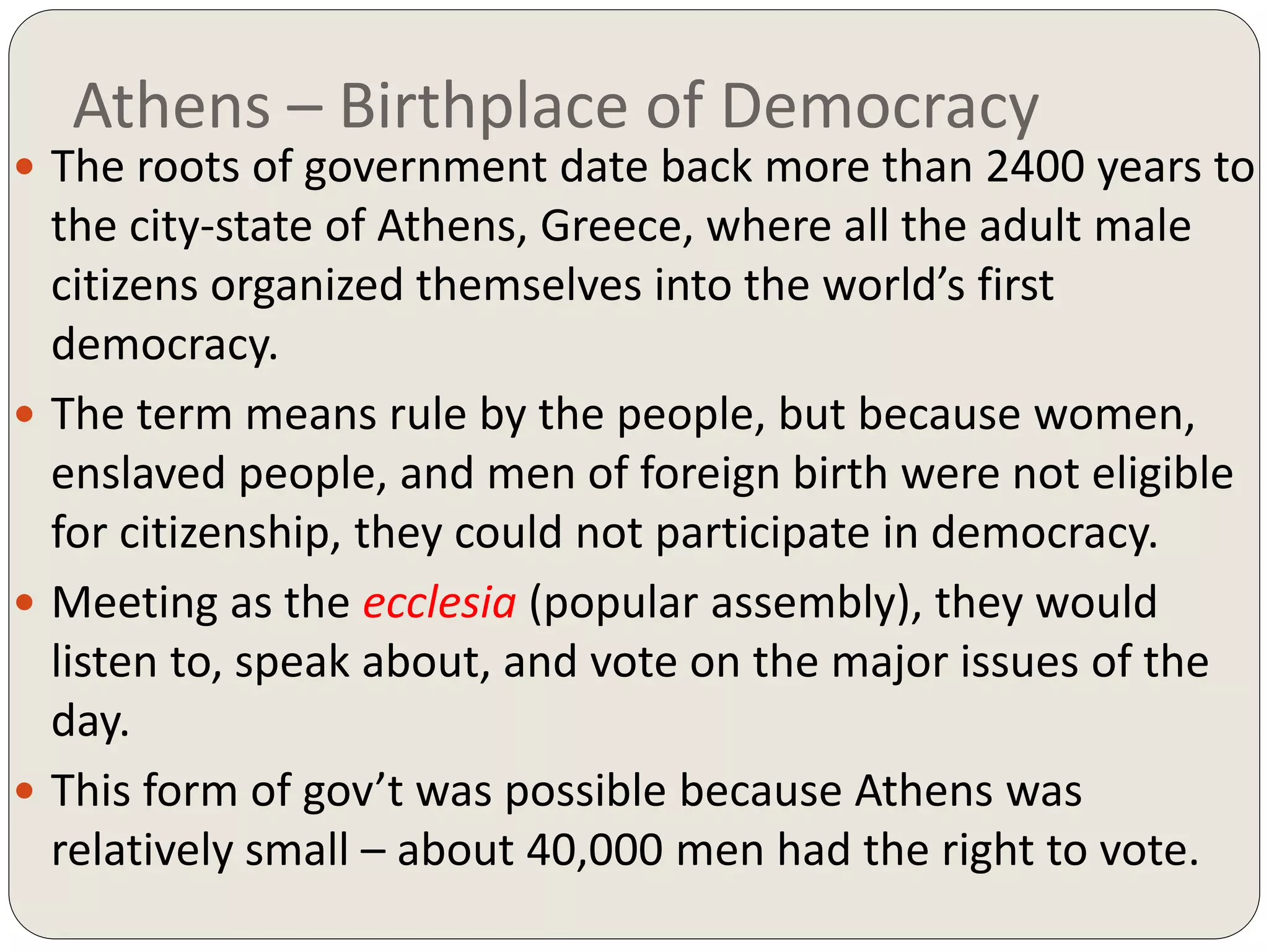 1 origins of government | PPTX