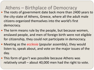 1 origins of government | PPTX