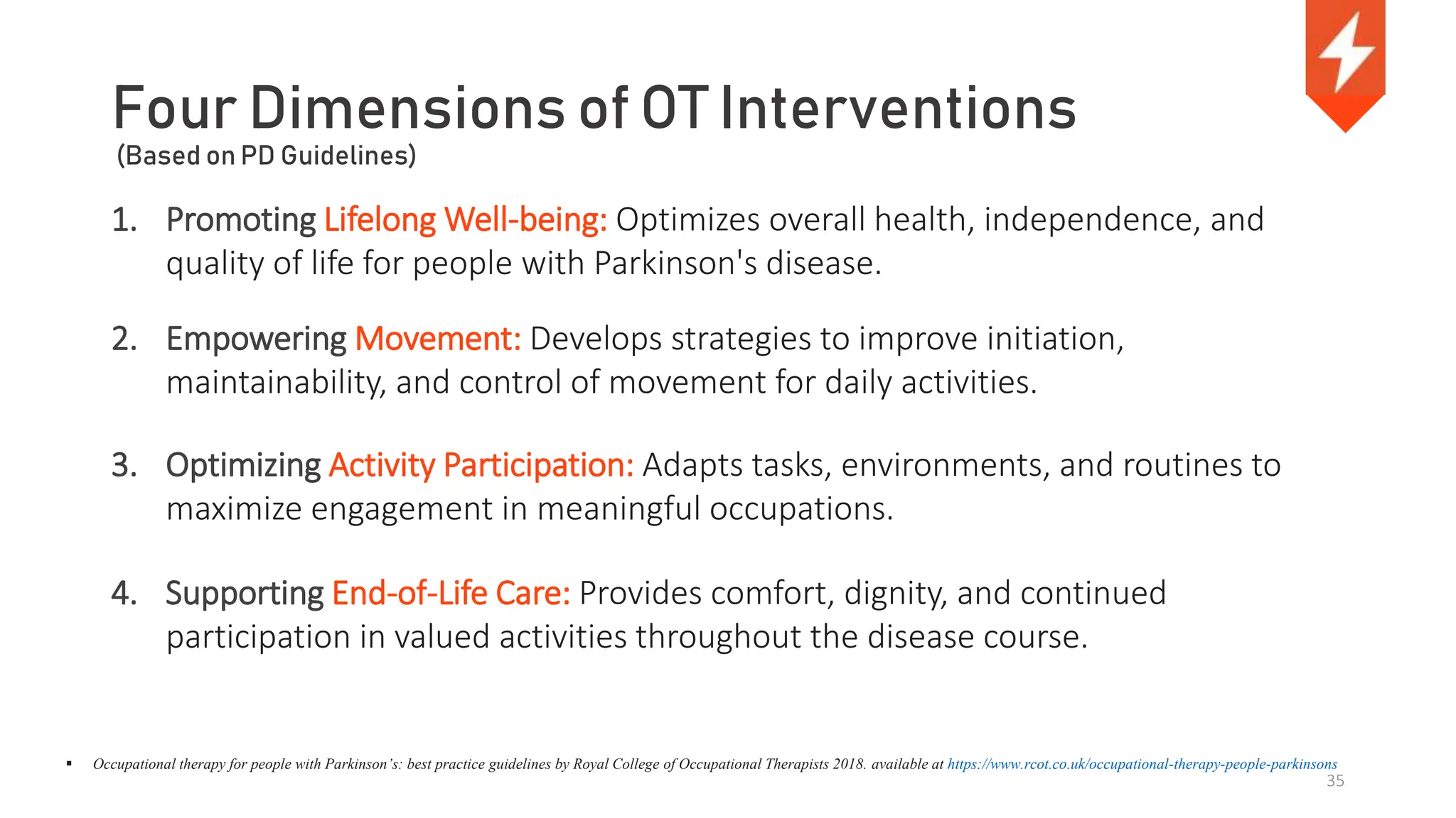 Occupational Therapy Management for Parkinson's Disease - Webinar 2024 ...