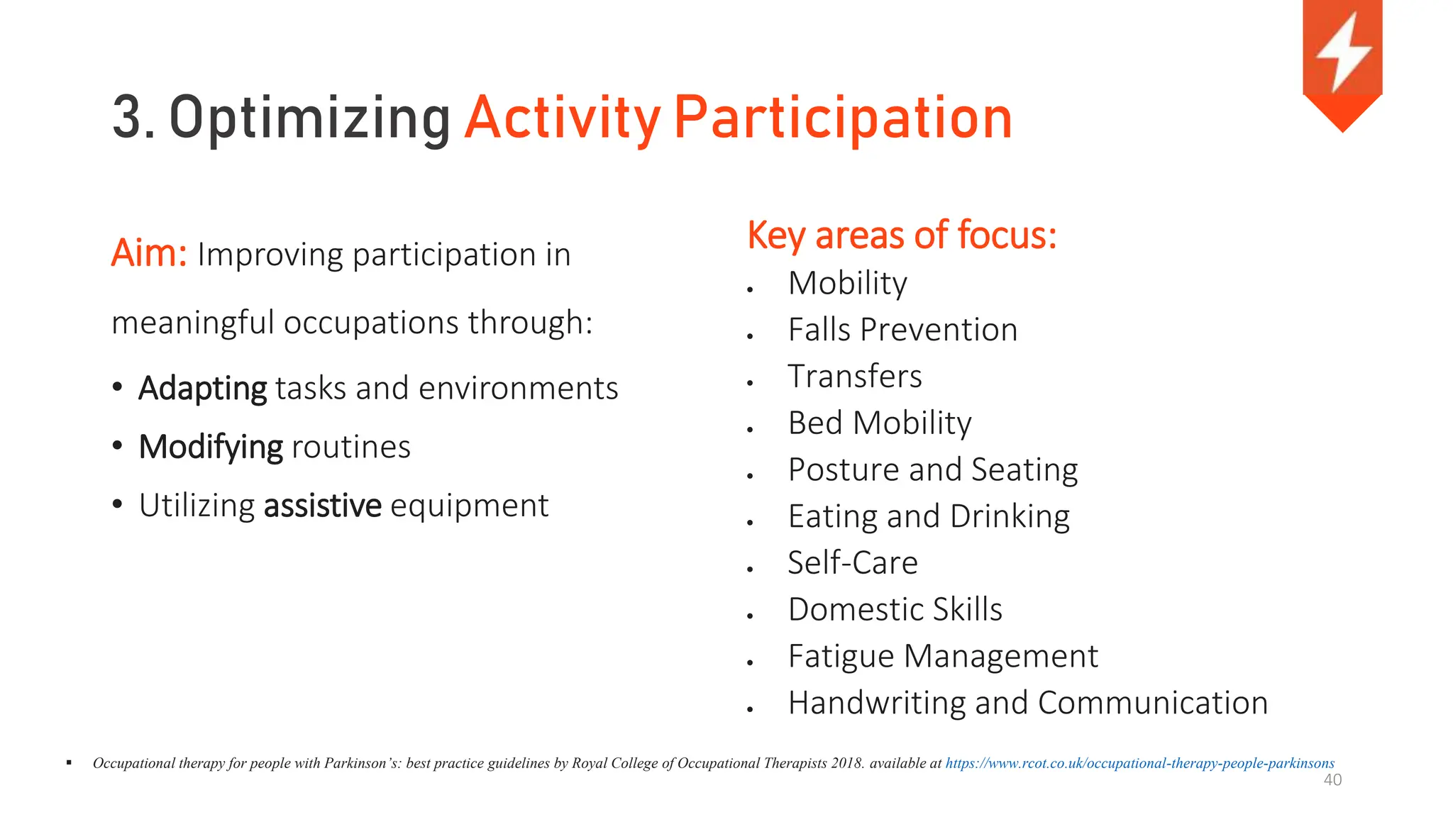 Occupational Therapy Management for Parkinson's Disease - Webinar 2024 ...