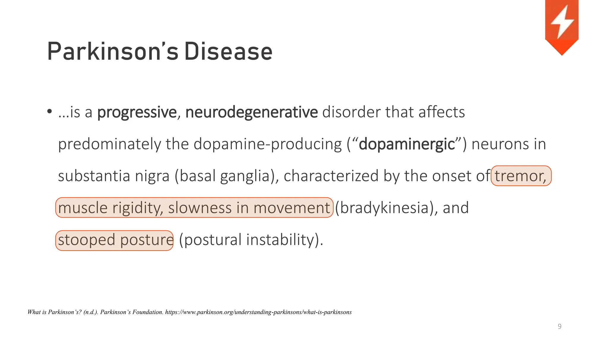 Occupational Therapy Management for Parkinson's Disease - Webinar 2024 | PPTX