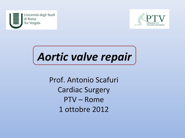 Aortic valve repair | PPT
