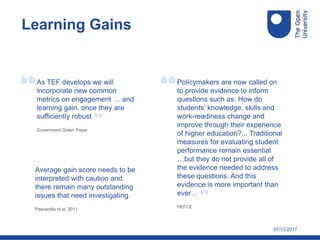 How do students understand and interpret learning gains? Perspectives ...
