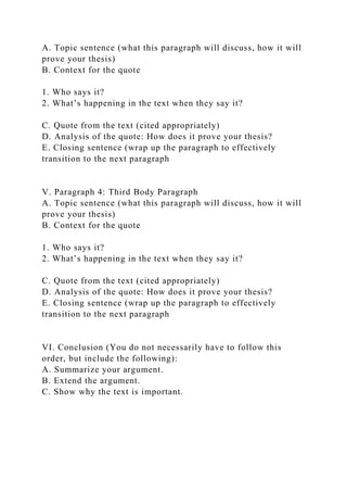 1 Outline Structure for Literary Analysis Essay I. .docx