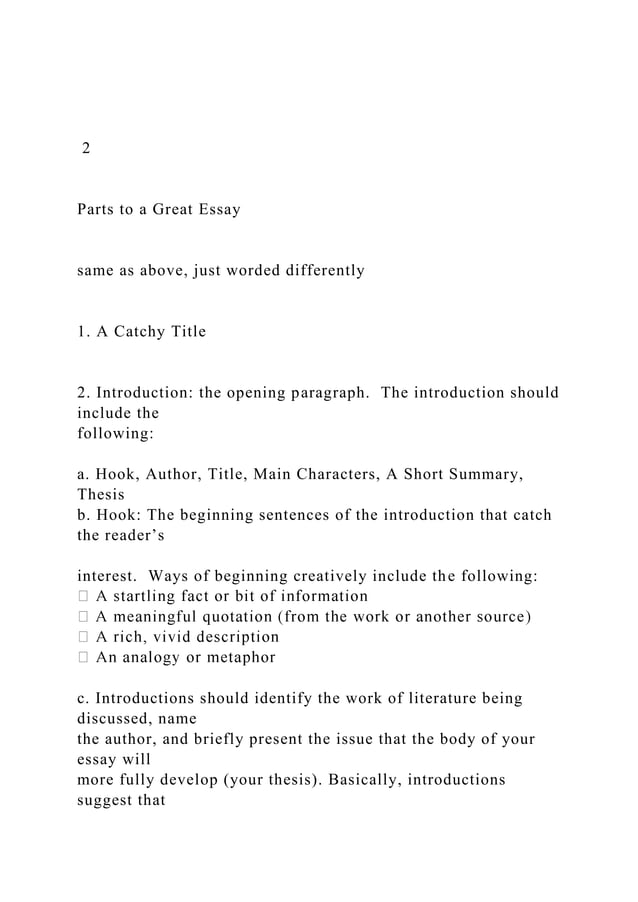 1 Outline Structure for Literary Analysis Essay I. .docx
