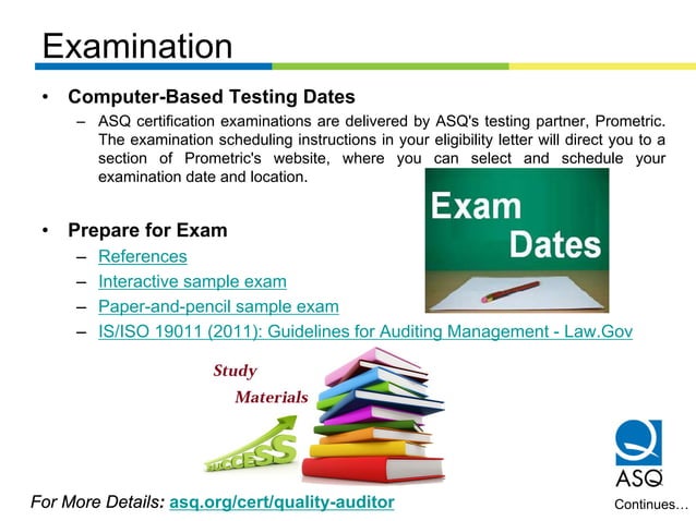 Overview of ASQ Certified Quality Auditor (CQA) | PDF | Business ...