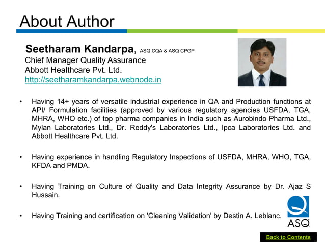 Overview of ASQ Certified Quality Auditor (CQA) | PDF | Business ...