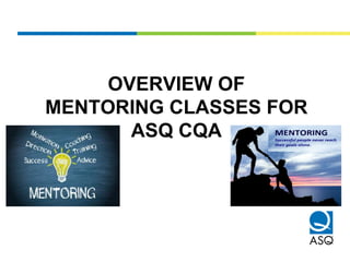 Overview of ASQ Certified Quality Auditor (CQA) | PDF