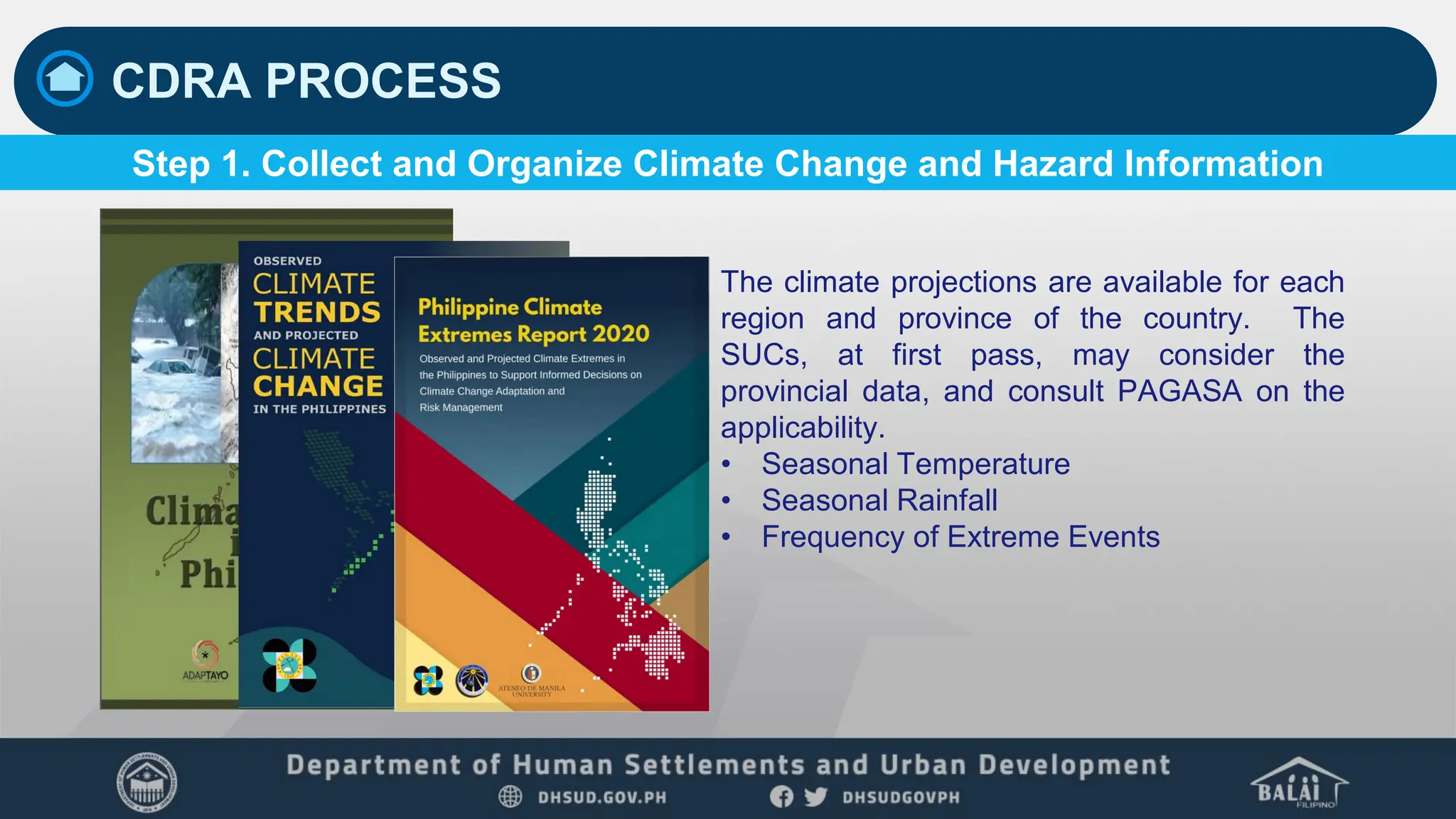 Overview of Climate and Disaster Risk Assessment and its Mainstreaming ...