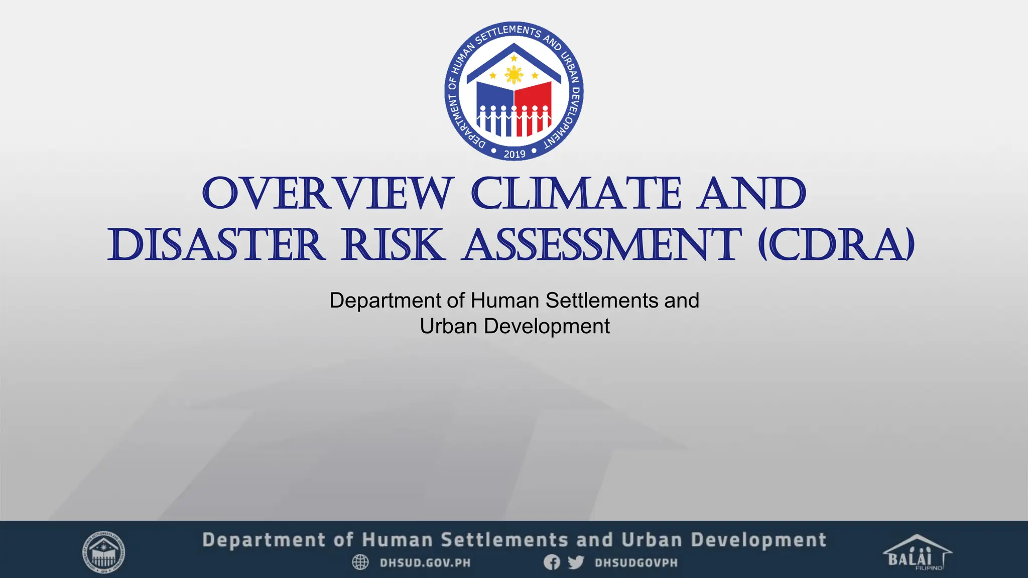 Overview of Climate and Disaster Risk Assessment and its Mainstreaming ...