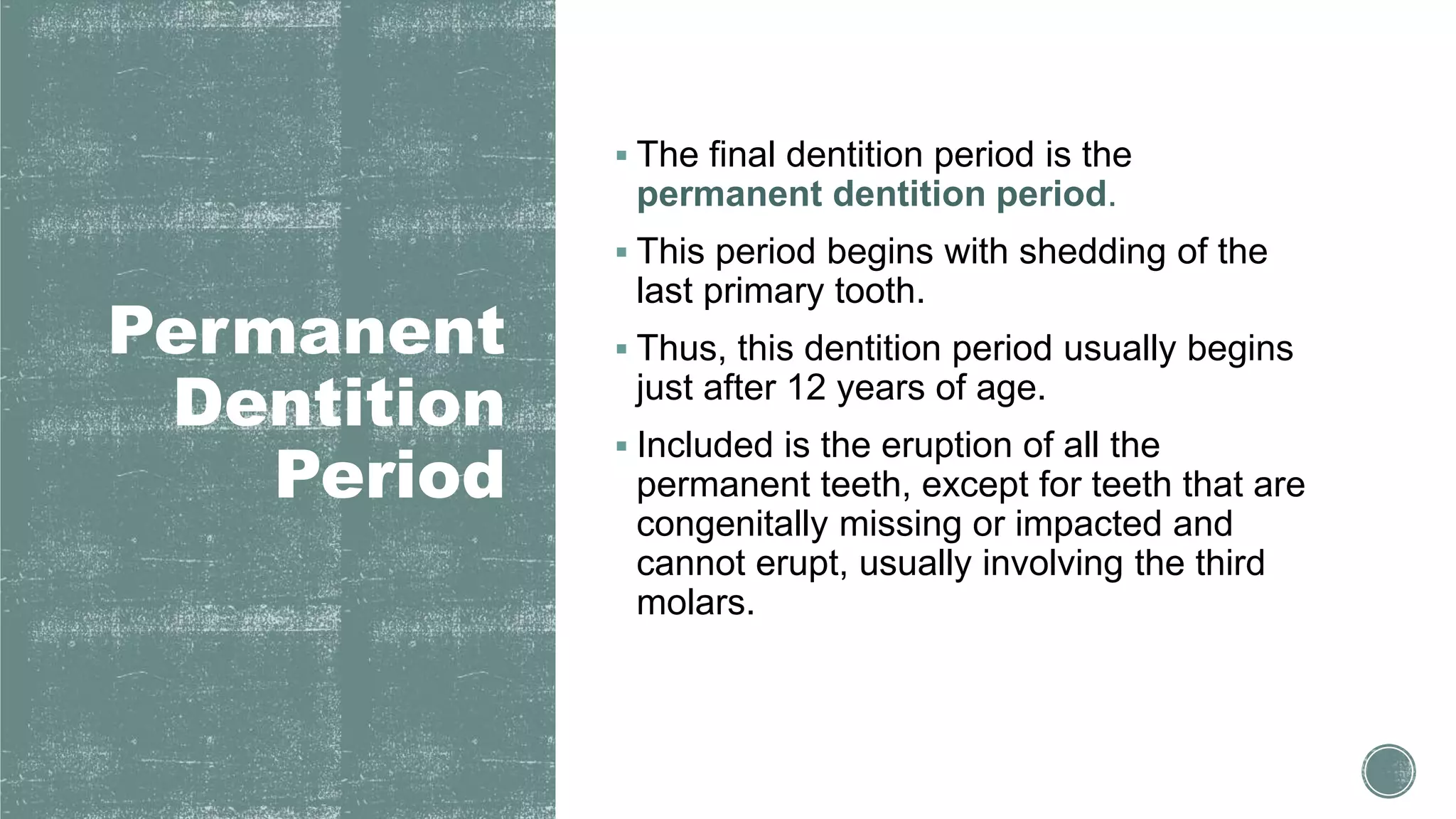 Overview of Dentitions | PPTX