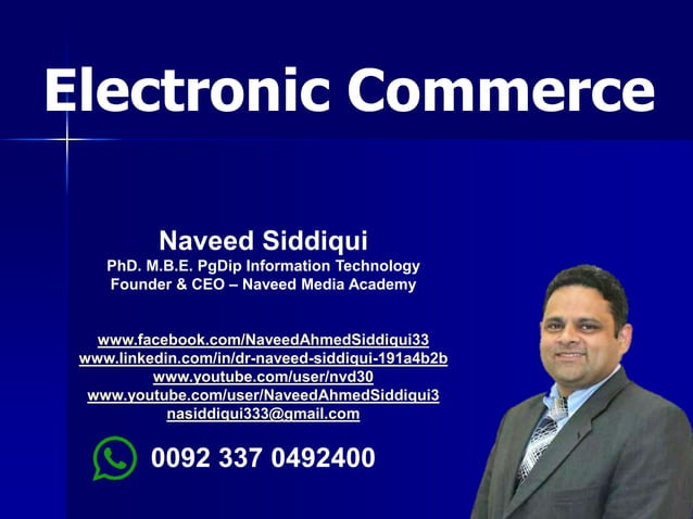 1 overview of electronic commerce | PPT