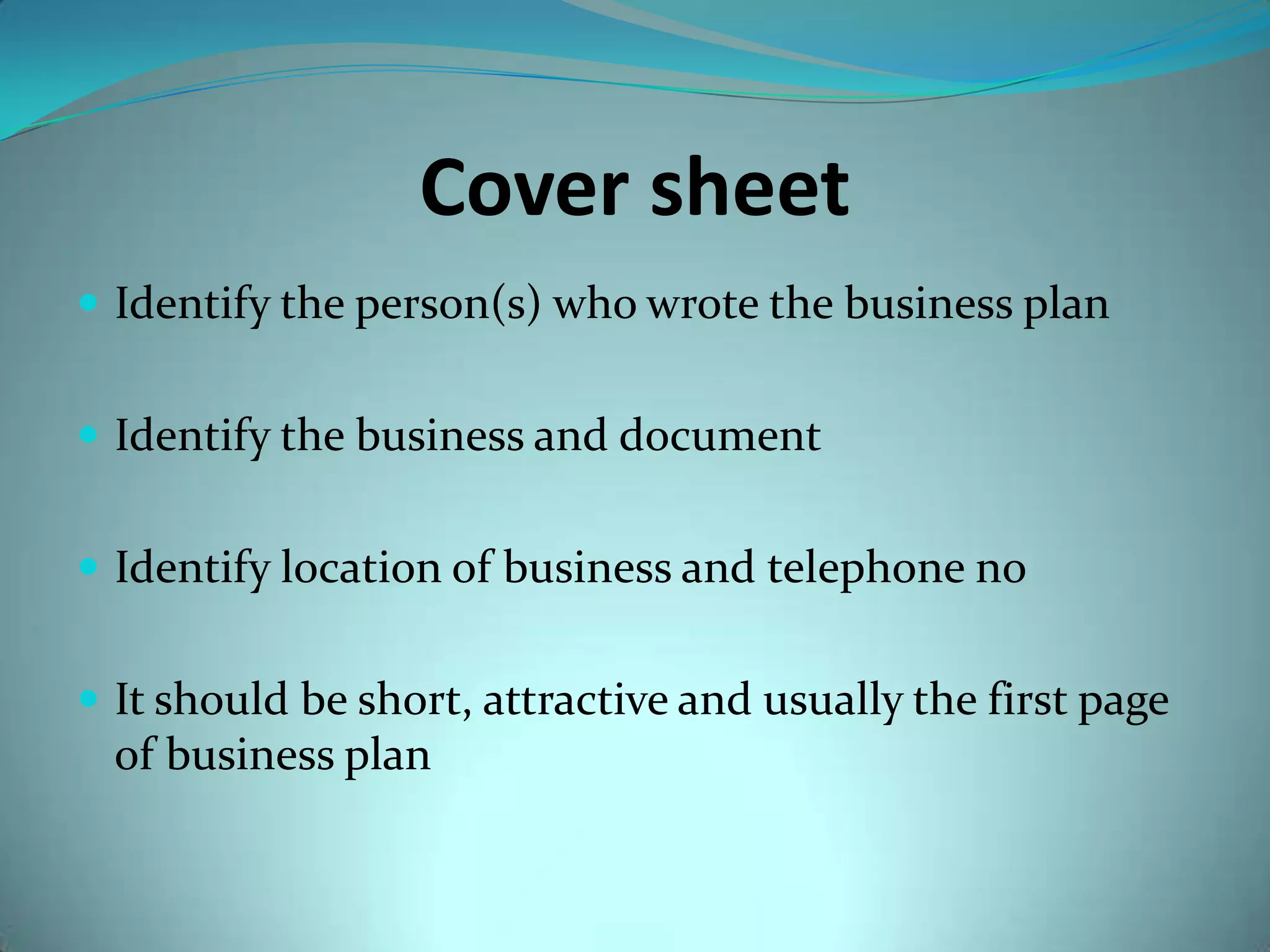 1 over view of the bplan | PPTX