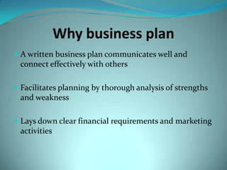 1 over view of the bplan | PPTX