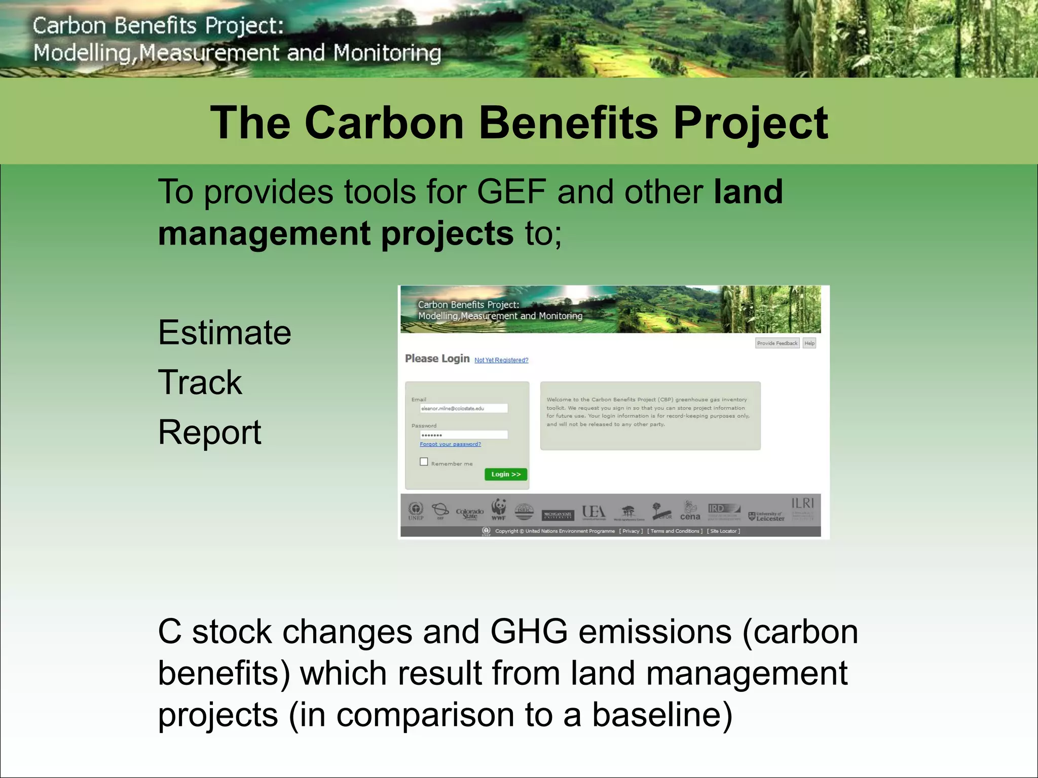 1 overview of the cbp tools and data requirements | PDF