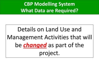 1 overview of the cbp tools and data requirements | PDF