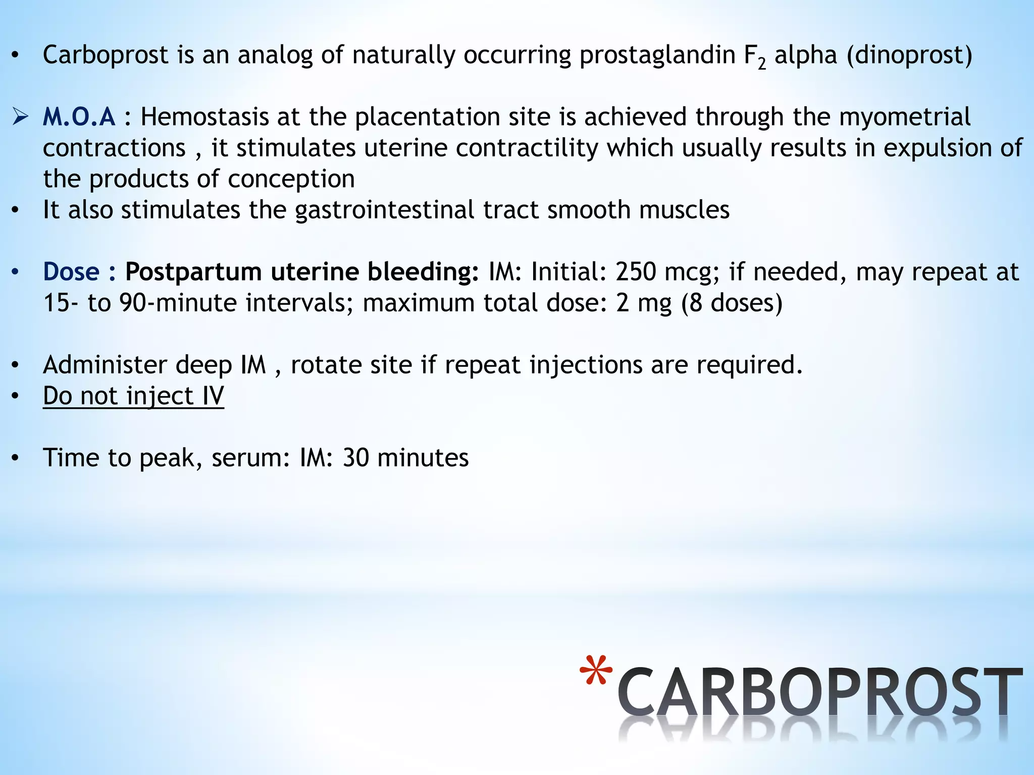 oxytocics & tocolytics | PPTX
