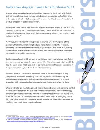 Trade Show Trends Blue Paper | PDF
