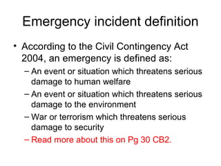 1 p1 emergency incident and grading | PPT