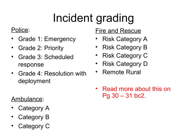 1 p1 emergency incident and grading | PPT