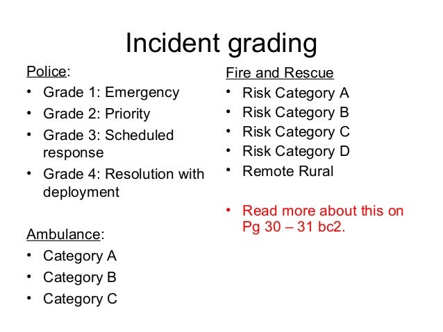 1 p1 emergency incident and grading