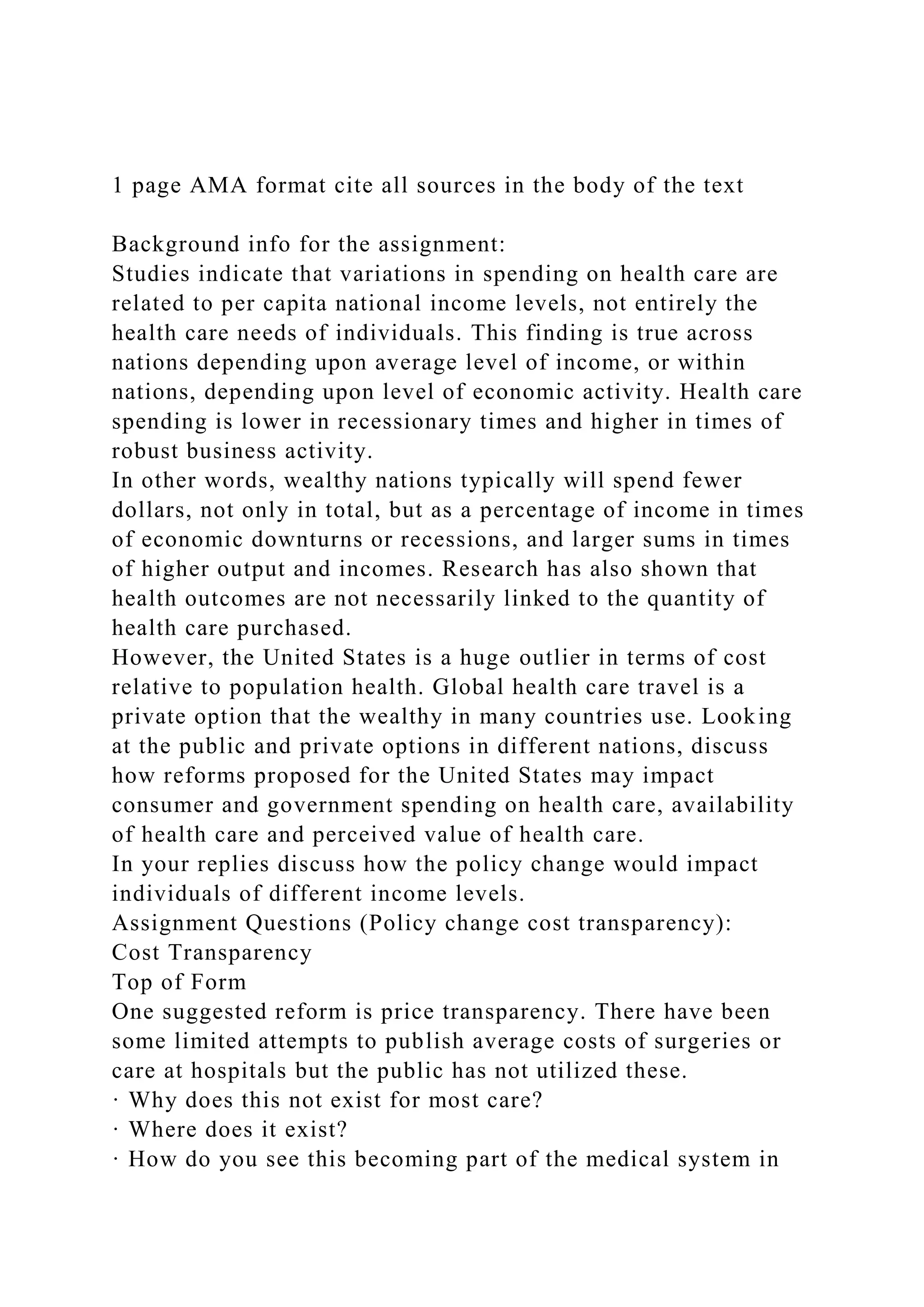 1 page AMA format cite all sources in the body of the textBack.docx