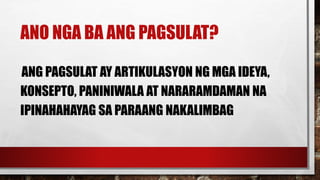 PAGSULAT kahulugan at uri ng pagsulat.pptx