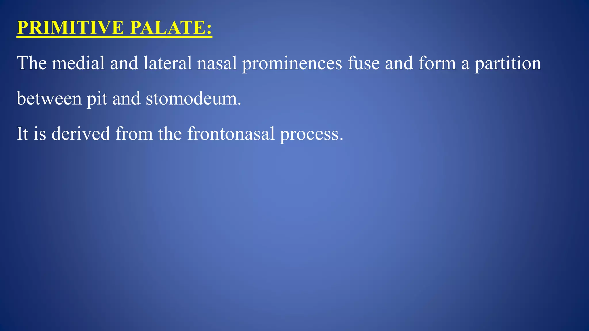 DEVELOPMENT OF PALATE AND ITS ANOMALIES | PPTX